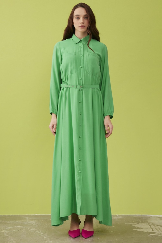 591-Krep Pamuk Elbise Benetton